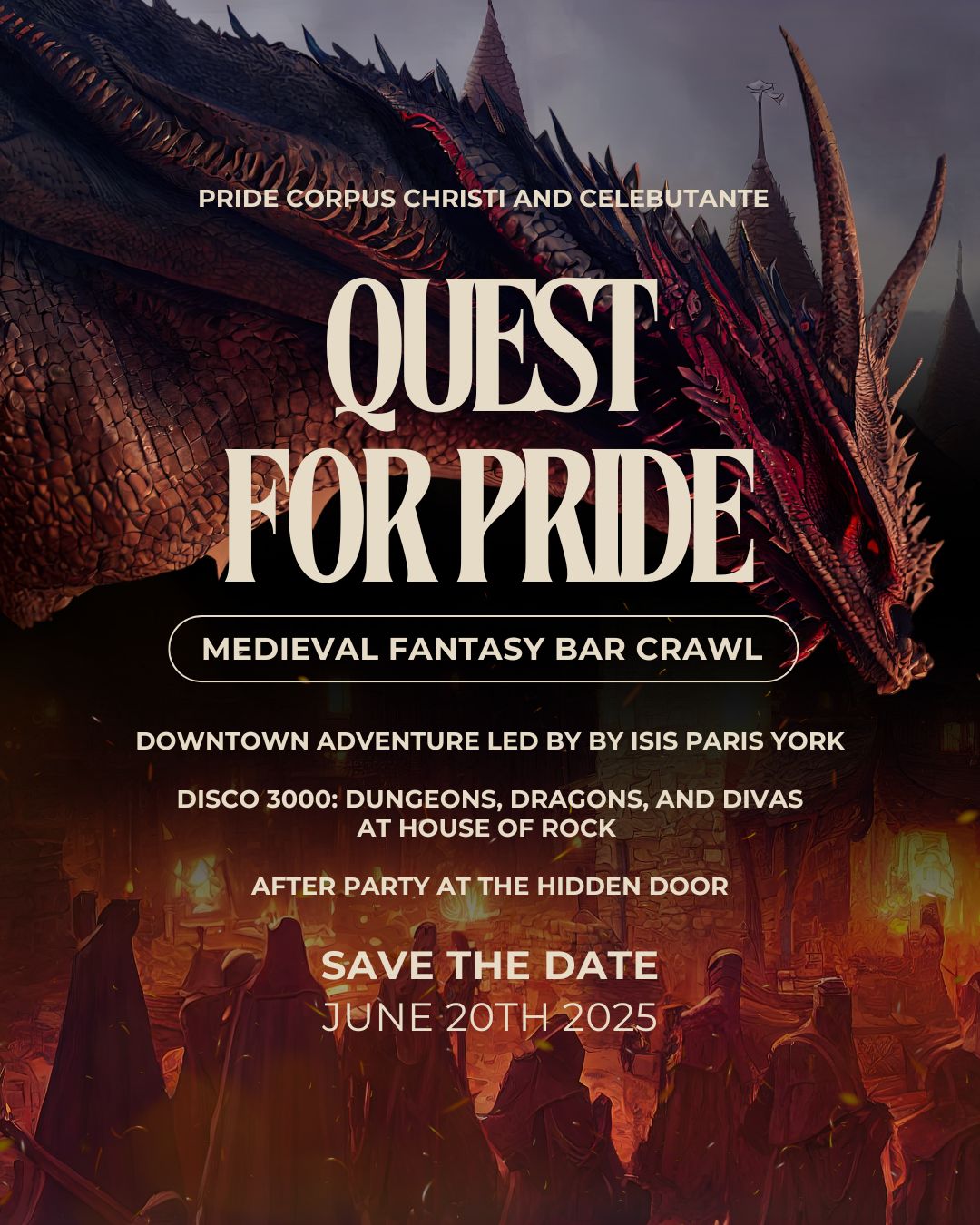 Quest for Pride: Medieval Fantasy Bar Crawl – Pride Corpus Christi