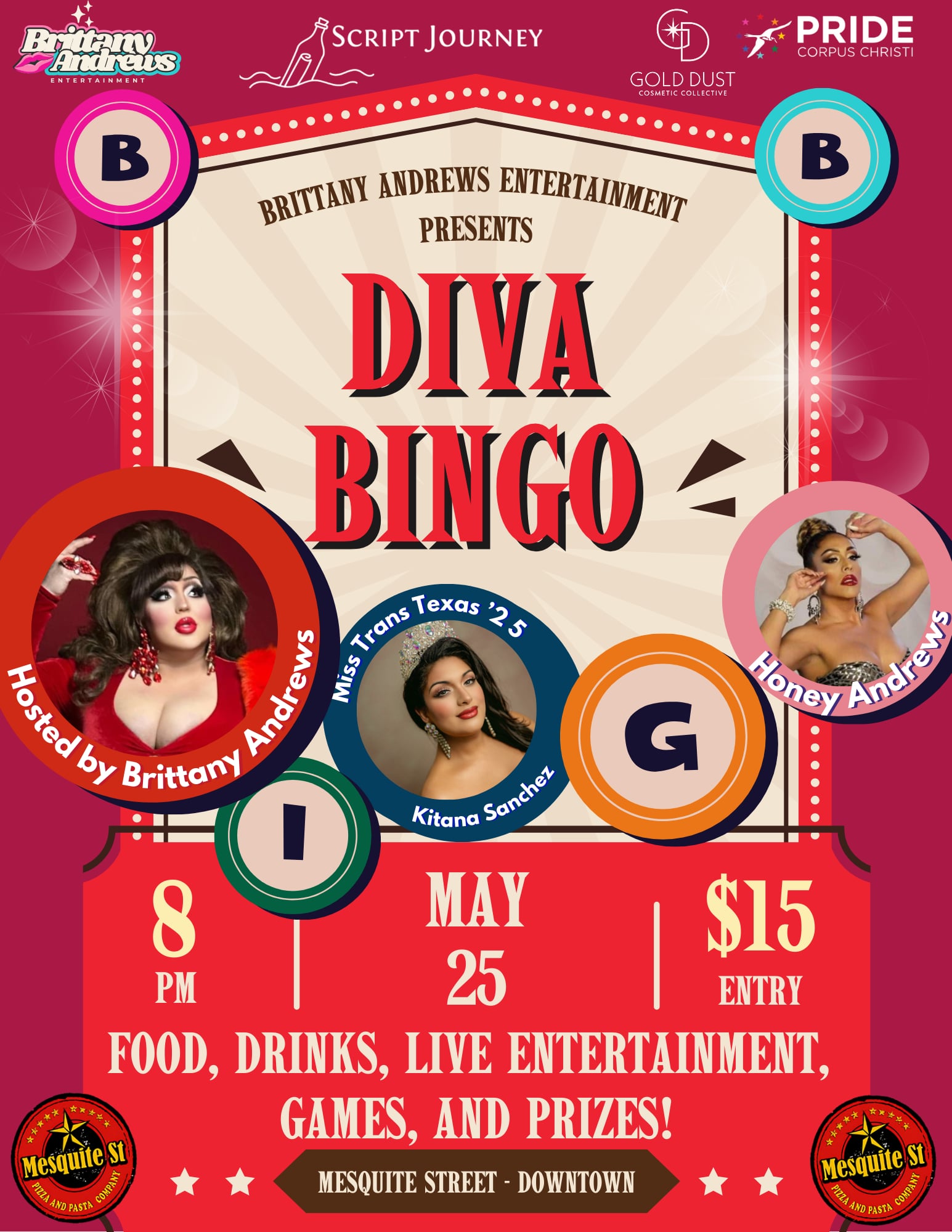 Diva Bingo @ Mesquite Downtown - Pride Corpus Christi