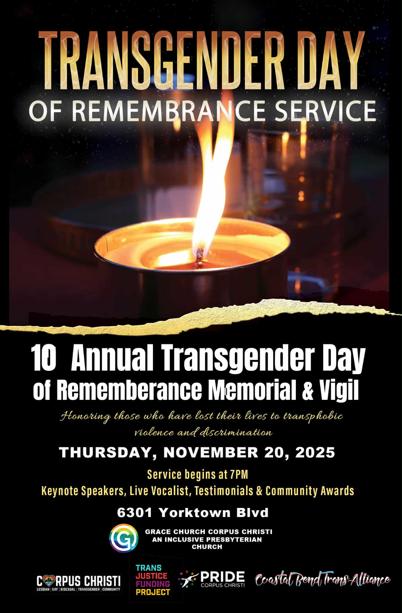 10th Annual Transgender Day of Remembrance Memorial & Vigil – Pride ...